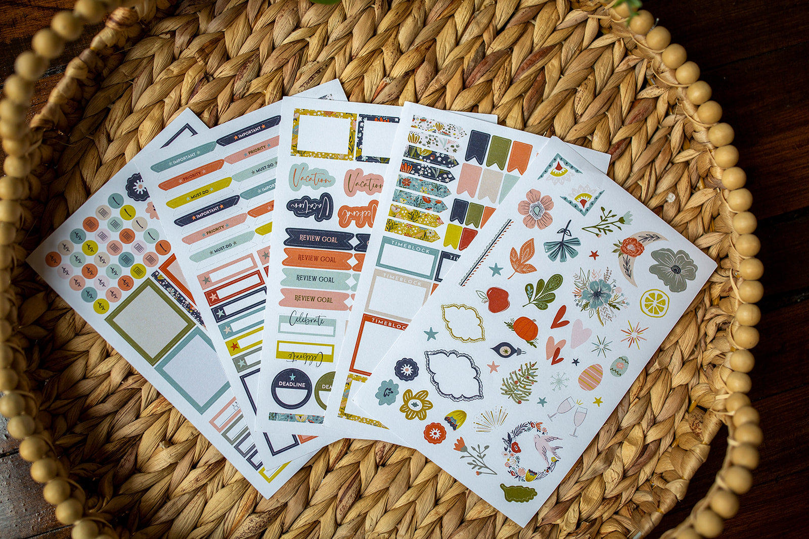 Floral Sticker Pack – Sol Planner